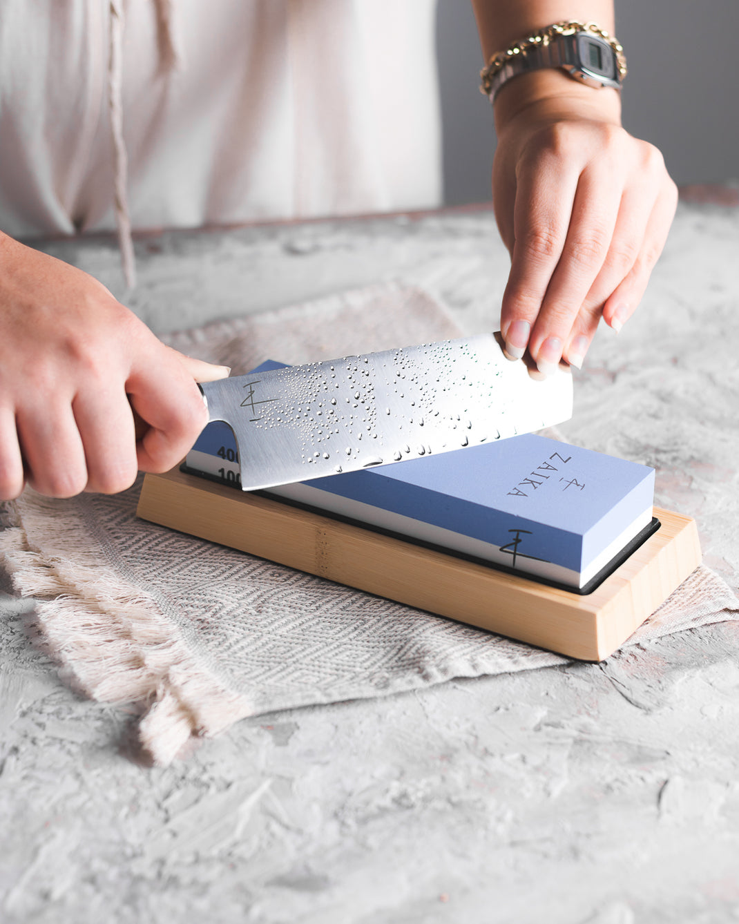 400/1000 Grit Profesyonel Sulu Bileme Taşı – Zaika